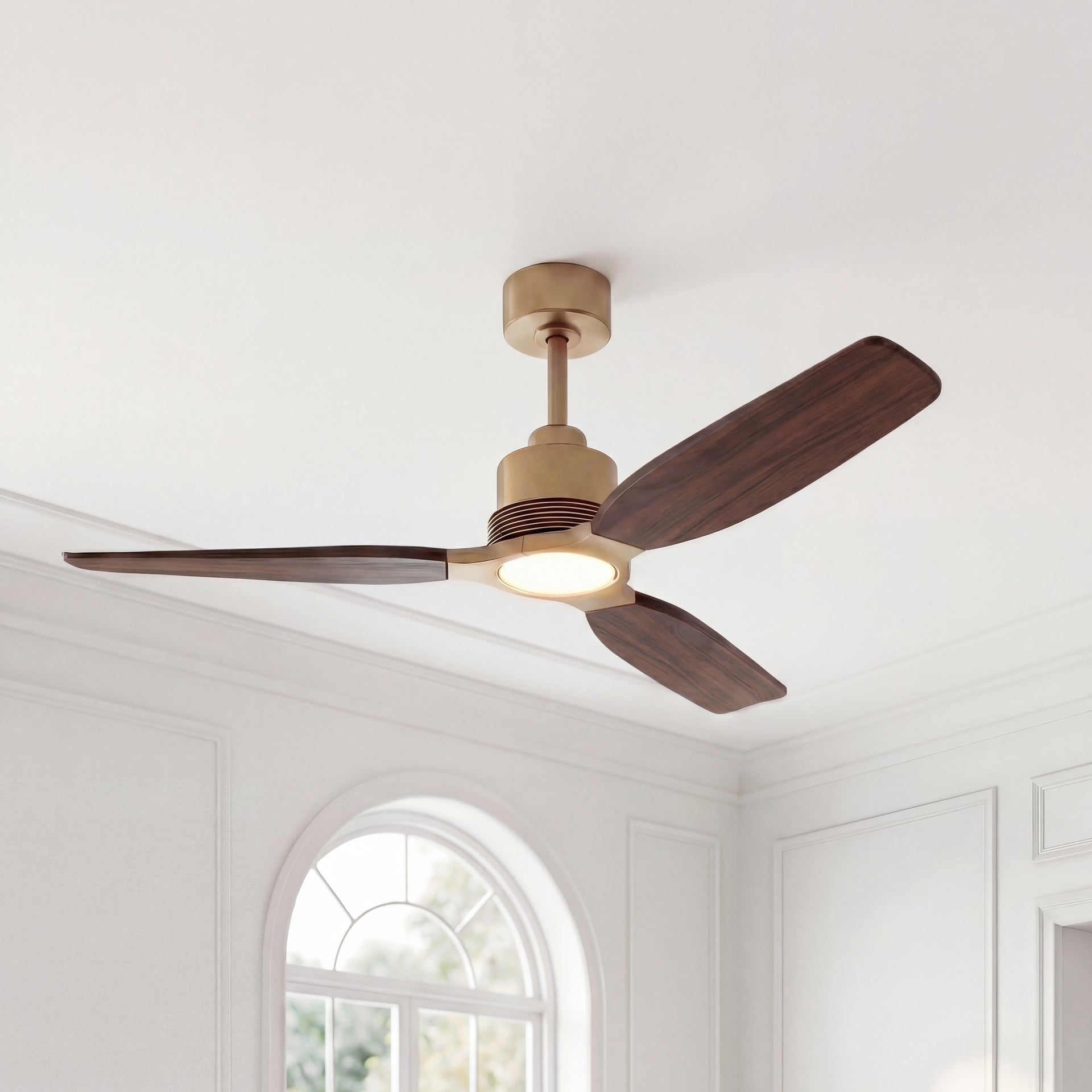 Louise Ceiling Fan 56" · Solid Wood Blades | Perimost